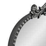 20” X 30” Filigree Arch Metal Wall Mirror Decor In Black - Walmart.com