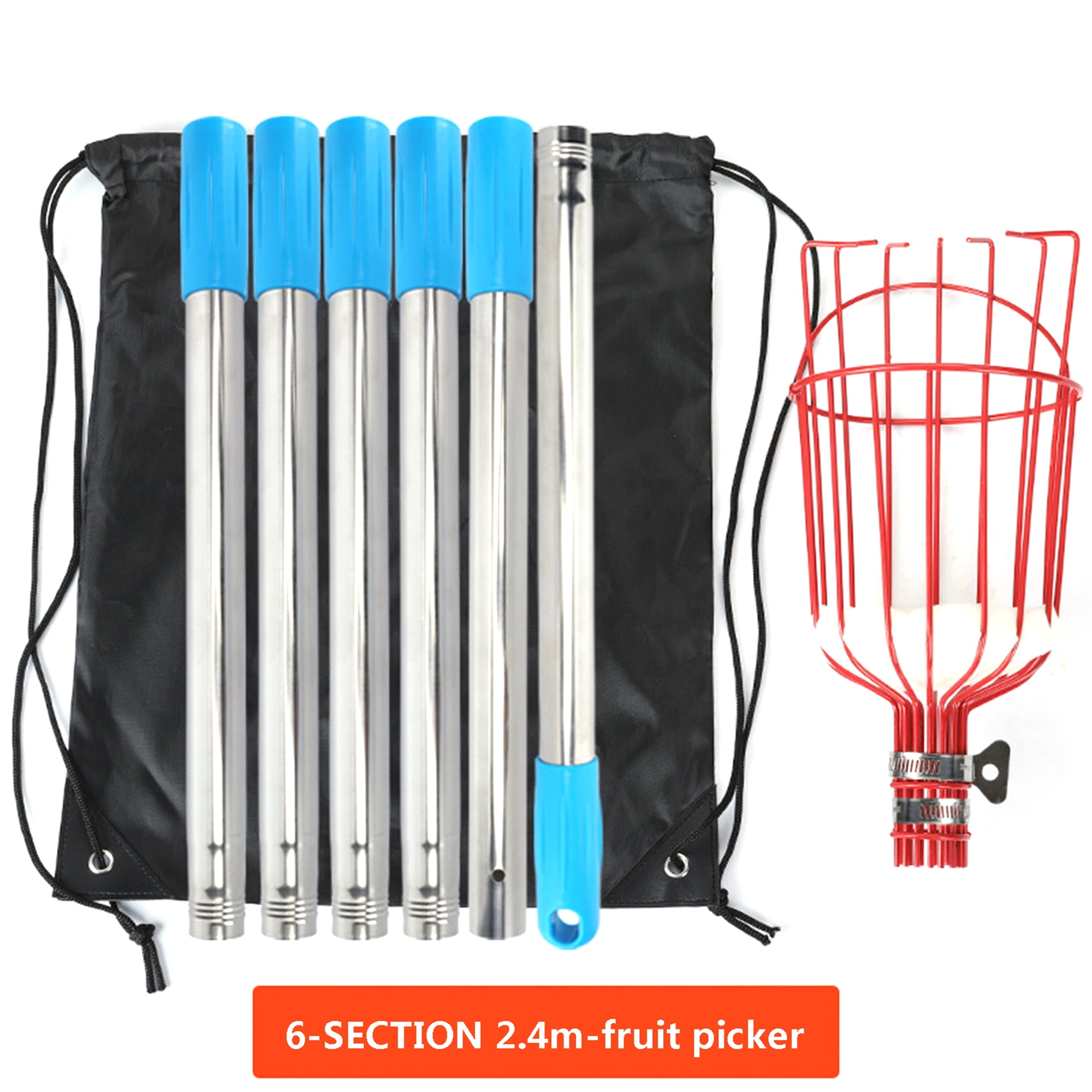 Pudcoco Garden Fruit Picker Telescopic Detachable Harvest Catcher ...