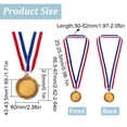 6Pcs 3 Style Alloy Blank Medals Polyester Lanyard Medal for s Event ...