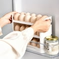 Egg Storage Box 26x12x8cm Reversible Egg Storage Box Refrigerator Side ...