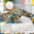 Blue Butterfly Sunflower Bedding Duvet Cover Set Full Size 4 Pieces ...