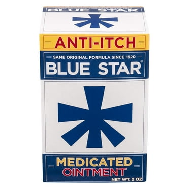 Blue Star Ointment, Anti-Itch Medicated Ointment, 2 oz - Walmart.com
