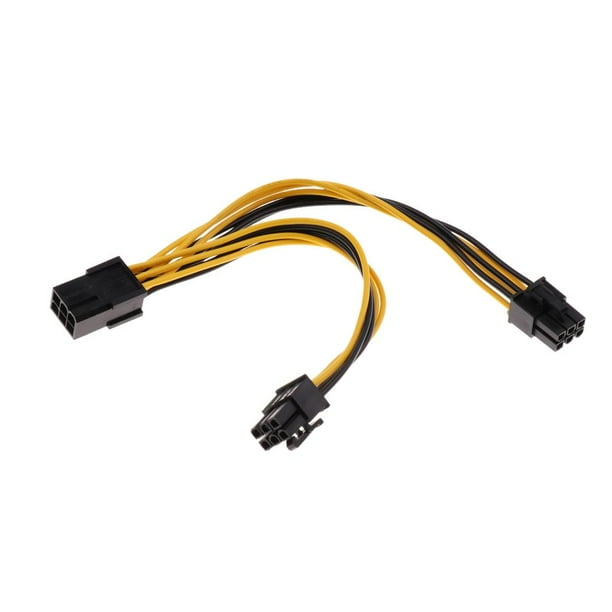 6 Pin to Dual 6 Pin Graphics Video Card Double, -E Por Supply Splitter ...