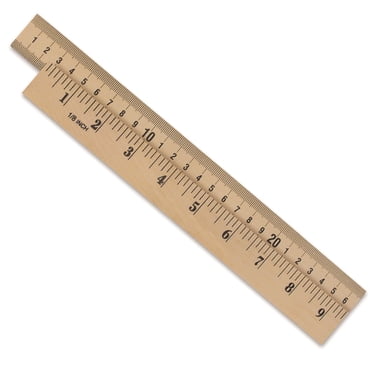 Westcott 10431 Wooden Meter Stick, Standard/metric, 39.5", Clear ...