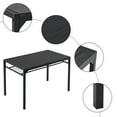 Ktaxon 4 Pcs Kitchen Dining Set, Compact Nesting Table with 2 Chairs ...