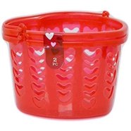 Valentine's Heart Shaped and Slotted Baskets with Handles, 6.875x8.25x5 ...