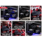 LEDGlow 12pc Million Color LED Electric 36V/48V/72V Golf Cart Underbody ...
