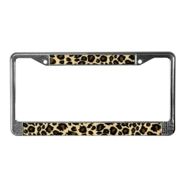 Leopard Print License Plate Tag Frame, Multiple Colors - Walmart.com