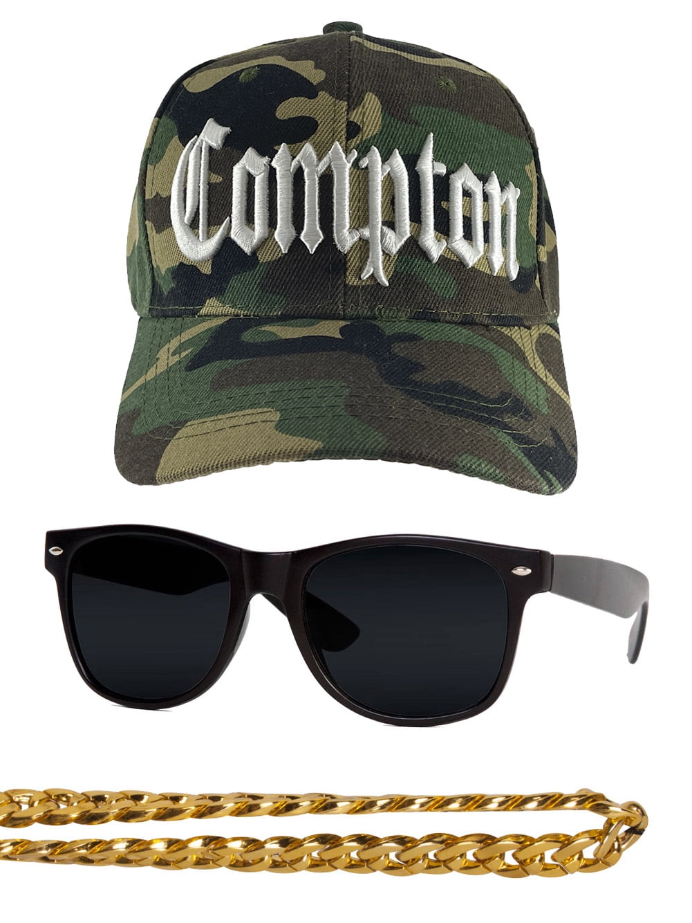 Gravity Threads Compton 80s Rapper Costume Kit - Camo - Walmart.com