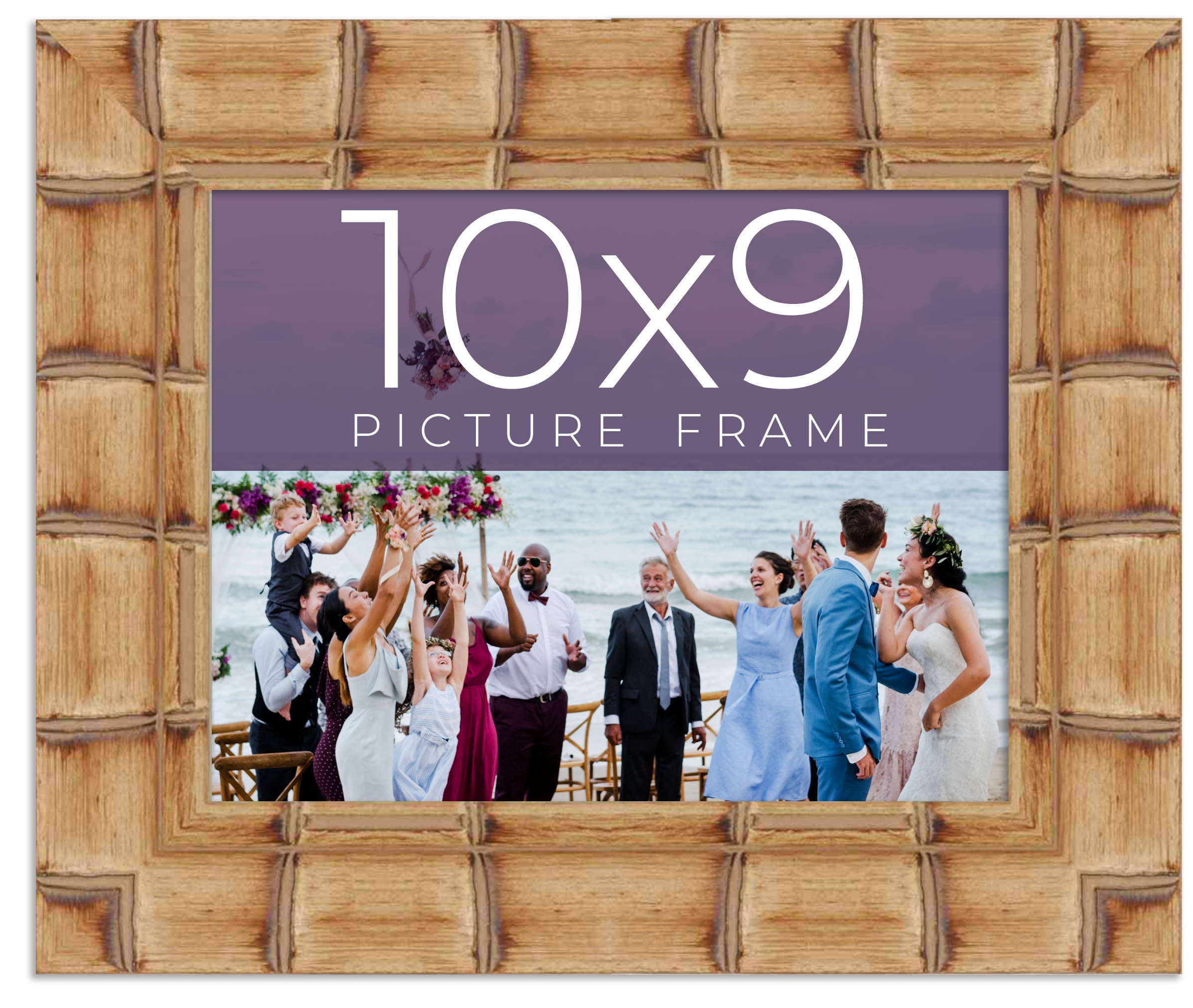 10x9 Frame Beige Real Wood Picture Frame Width 3 inches | Interior ...