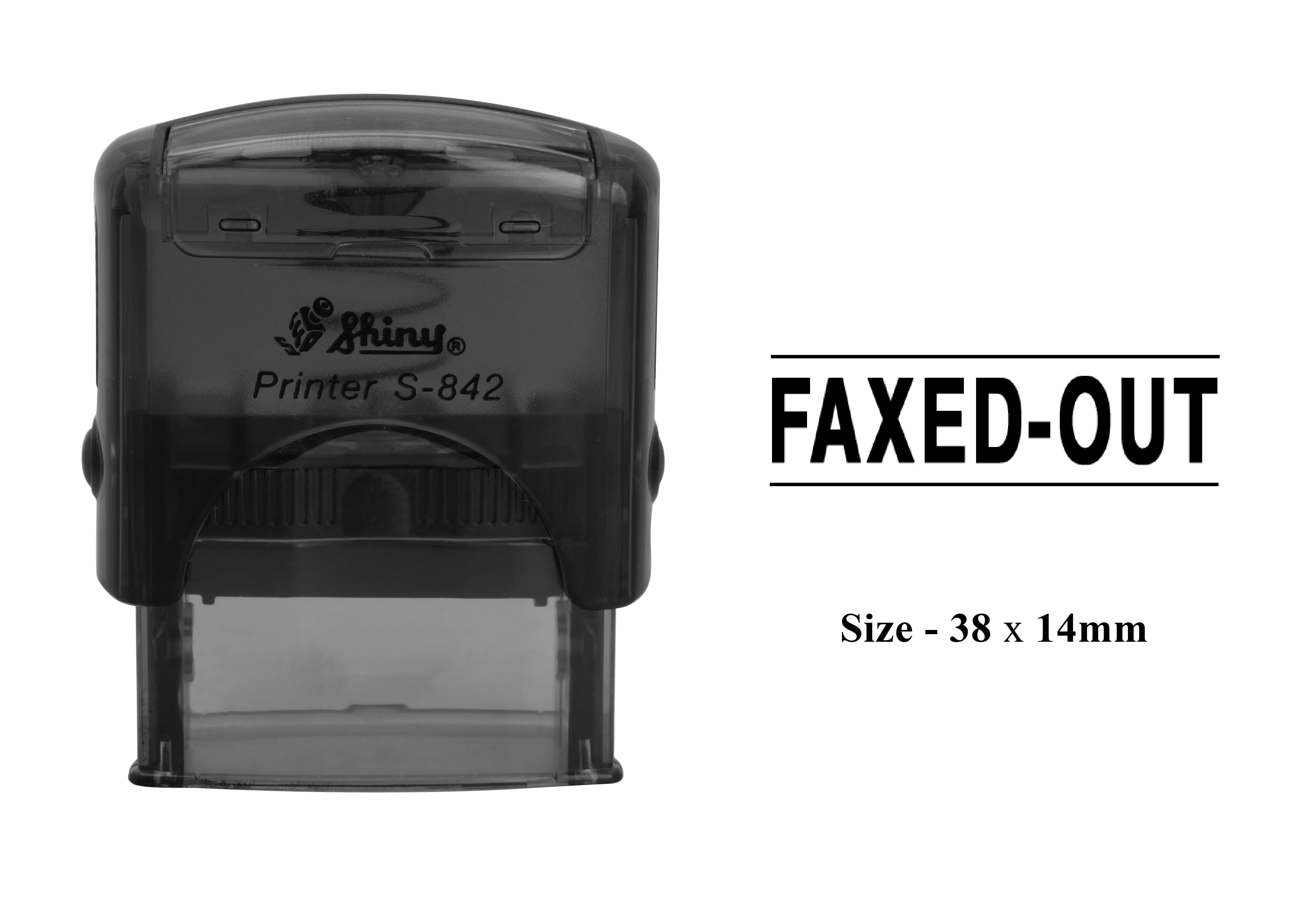 FAXED-Out Self Inking Rubber Stamp Shiny Office Stationary Custom Stamp ...
