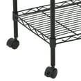ZENSTYLE 31.2" H Metal Frame 3-Shelf Kitchen Storage Shelves, Black ...
