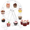 Charmed White Carousel Cupcake Muffin Display Stand, 2 Tiers, Holds 12 ...