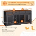 Dog Crate Furniture for Medium & Large Dogs – Indoor Kennel with ...