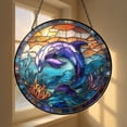 Marine Whale Stained Glass Suncatcher – Window Decor - Walmart.com