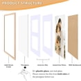 11x14 Picture Frame, OAK Wood Photo Frame 8x10 with Mat or 5x7 with 2 ...