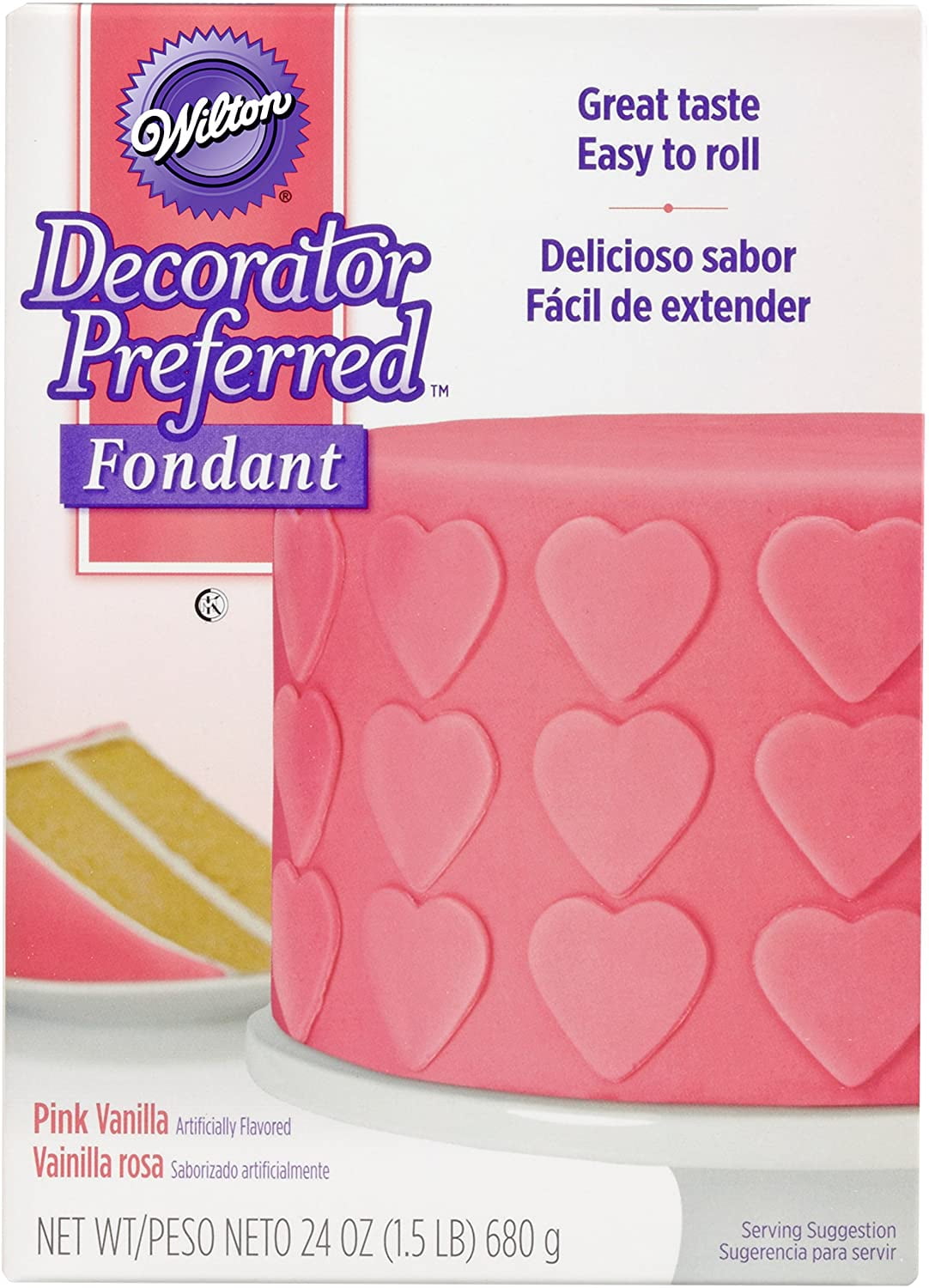 Wilton Decorator Preferred Pink Fondant, 24 oz. Fondant Icing - Walmart.com