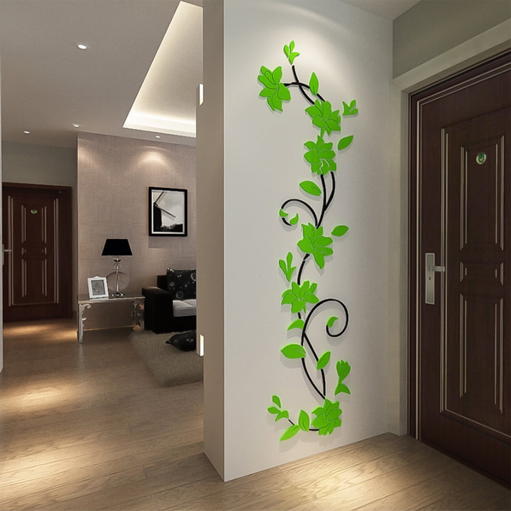 3D Removable Wall Sticker TV Background Wall Decor for Fridges ...