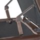 Noble House Logan Chocolate Brown Bonded Leather Storage Ottoman ...
