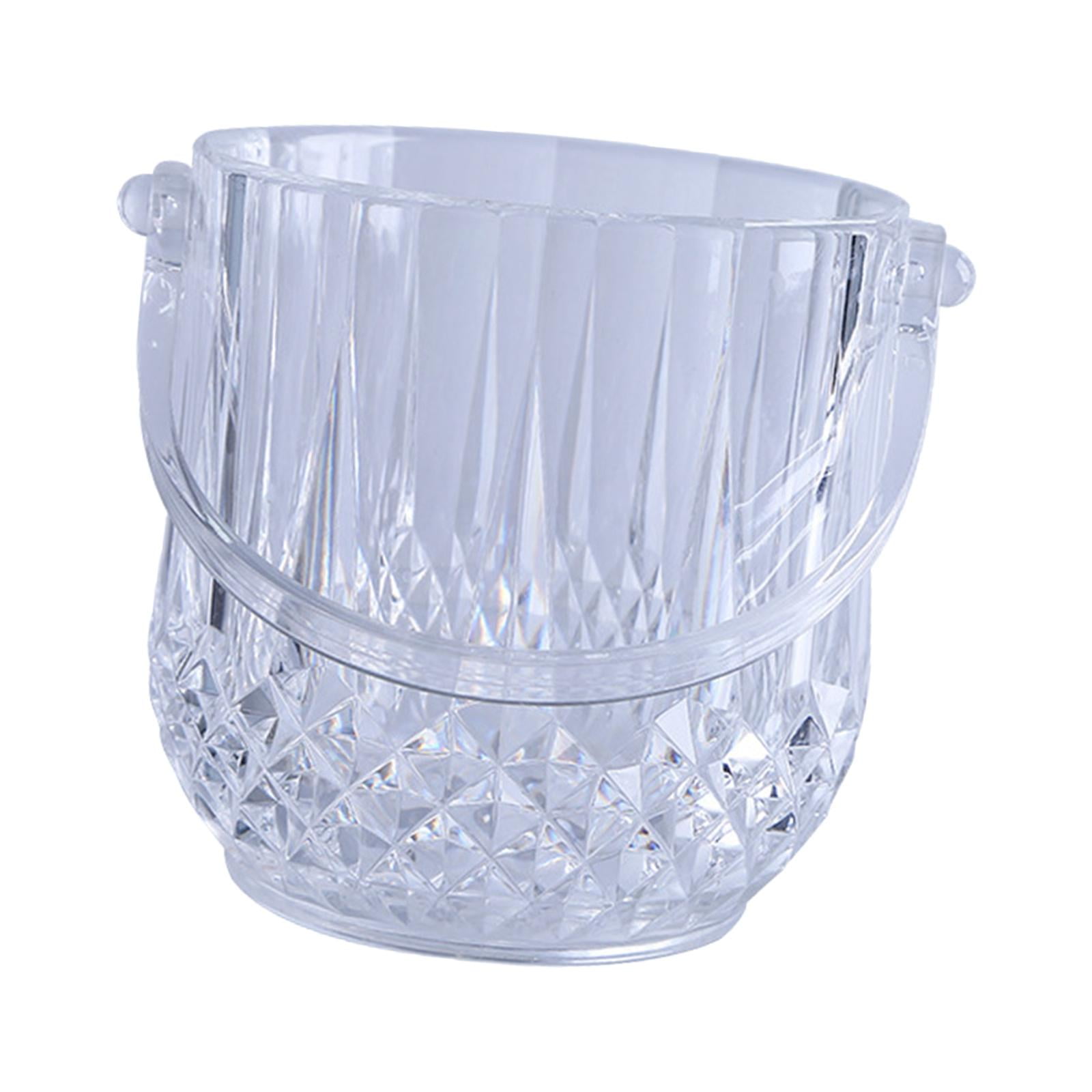 Acrylic Beverage Tub Container with Handle for Cocktail 1100ml ...