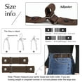 WHIPPY No Buckle Stretchable Belt for Men Women, Elastic Nylon Belts for Jeans - Walmart.com