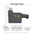 Qualitex De Leon Console DX RV Sofa Bed - 72" Wide - Charcoal Ultimate ...