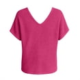 CBASIHI Womens Plus Size Waffle Knit Tunic Tops- V Neck Summer Trendy ...