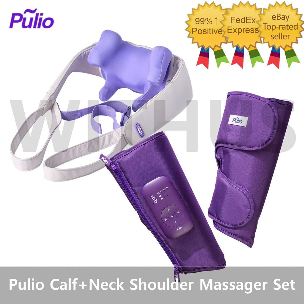 Pulio Calf Massager + Neck Shoulder Massager Set Pulio Home Massager ...