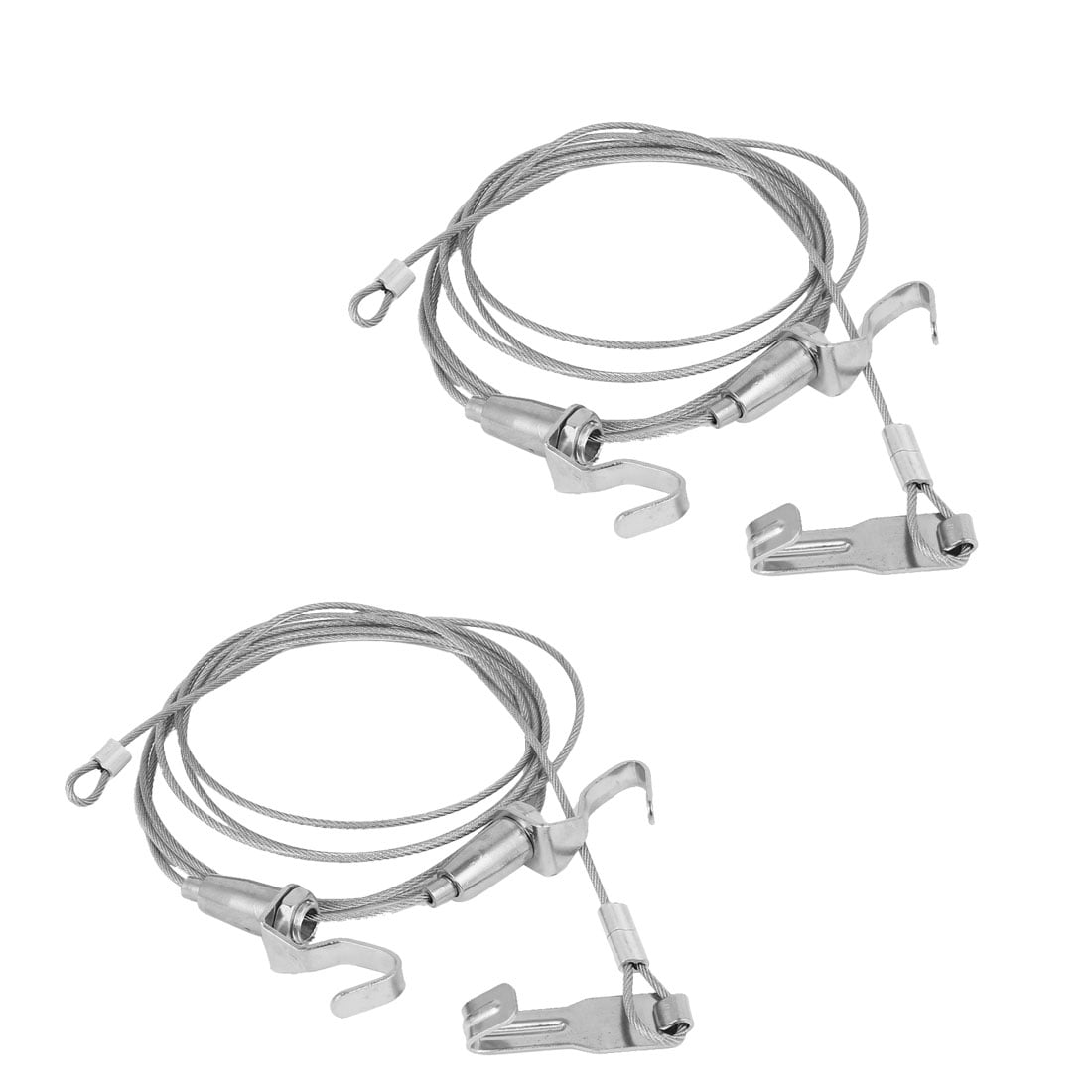 200cm Long Stainless Steel Double Adjustable Hooks Picture Hanging Kit ...