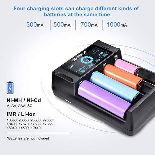 Cargador de Batería Universal LCD Smart 4 Bay DOTTMON | Bodega Aurrera ...