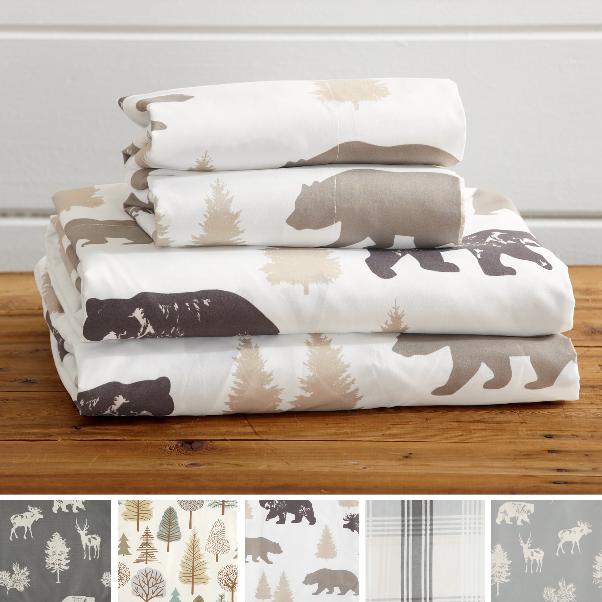Lodge Printed Microfiber Sheet Set By Home Fashion Designs - Walmart.com