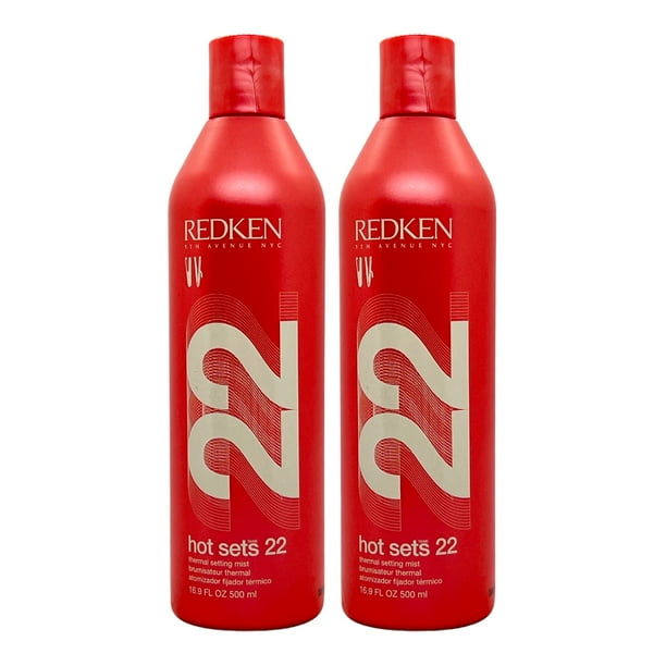 Redken Hot Sets 22 Thermal Setting Hair Mist 16.9 Oz (Pack of 2 ...