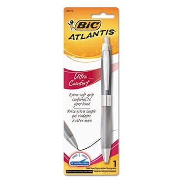 BIC Atlantis Original Retractable Ballpoint Pen, Assorted Ink, Medium ...
