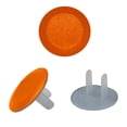 Pure Dark Orange Color Pattern Outlet Plug Covers - 12/24 Pack Safety ...