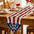 4 of July Table Runner Linen Burlap Table Runner 120 Inches Long ...