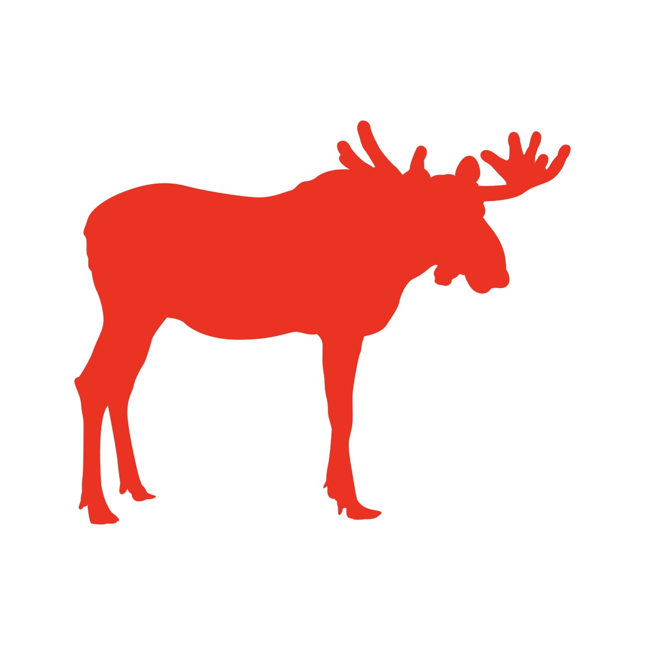 Moose Sticker Decal Die Cut - Self Adhesive Vinyl - Weatherproof - Made ...