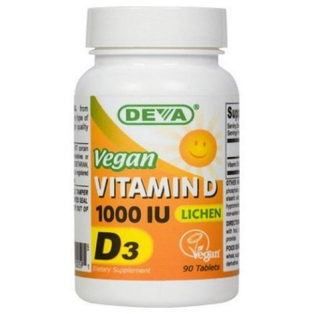 Suplemento Deva Vegan Vitamins vitamina D3 vegana 90 tabletas x4 | Walmart en línea