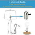 Scheinenda 3-Way LED Light Bulbs, 30 70 100 Watt Equivalent, 2700K Soft ...