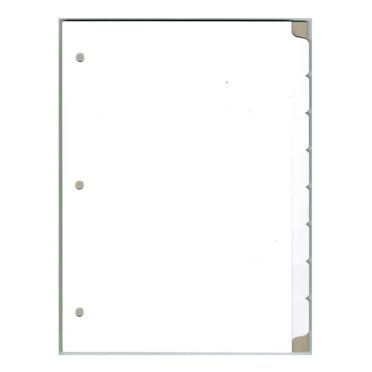 Expanding Pocket Index Dividers, 8-Tab, 11 X 8.5, Assorted, 1 Set/pack ...