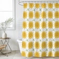 72x78 Inch Shower Curtain Lemon Bathroom Decor, Waterproof Fabric ...