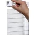 34" White Cordless Light Filtering Window Blinds, Horizontal Vinyl Mini ...