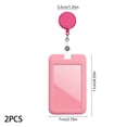 COM1950s Retractable Badge Holder, ID Badge Reel with Clip for Office ...