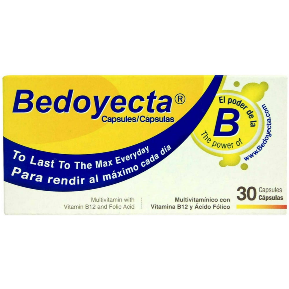 Bedoyecta Multivitamin Capsules 30 ea - Walmart.com - Walmart.com