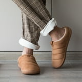 Needbo Men's Slippers Memory Foam Suede Plush Shearling Lined Slip On ...