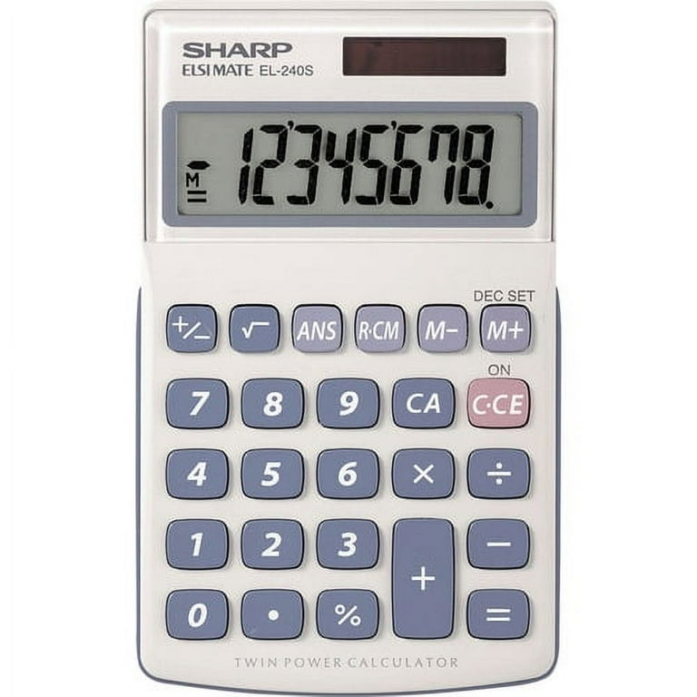 Sharp Calculators EL-240SAB 8-Digit Handheld Calculator, 51% OFF