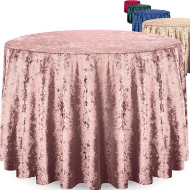 132 Inch Round Royal Velvet Tablecloth Burgundy - Walmart.com