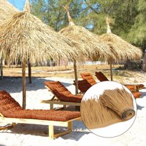 Ymokee 16.4 FT Artificial Palm Thatch Roll, Multi Use Straw Roof ...