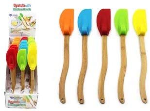 Diamond Visions 01-1690 Bamboo Silicone Spatula with Hanger 2 Spatulas ...