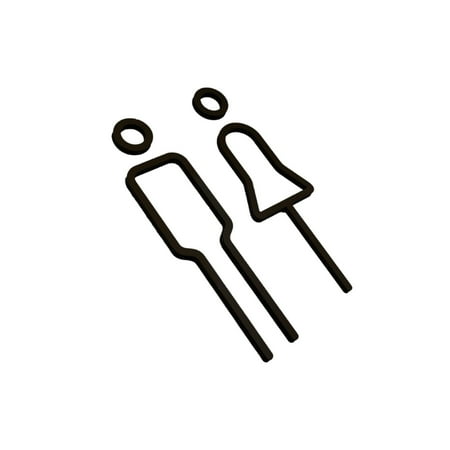 Male Female Toilet Sign Loo Toilet Symbol Sign for Shopping Mall Decor ...