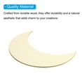 Uxcell 6.3"x2.4" Wooden Moon, 10 Pack Unfinished Wood Moon Blank Wooden ...